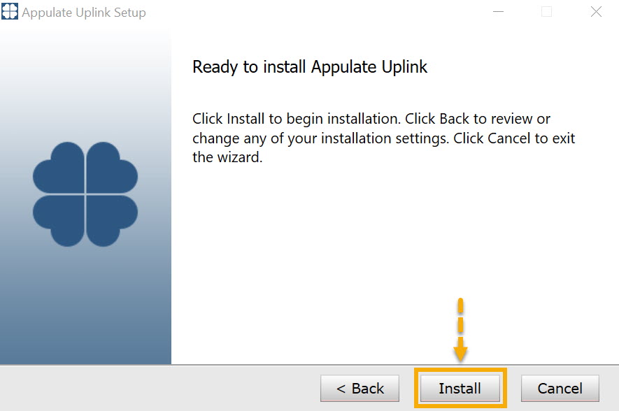 Uplink installation for Windows
